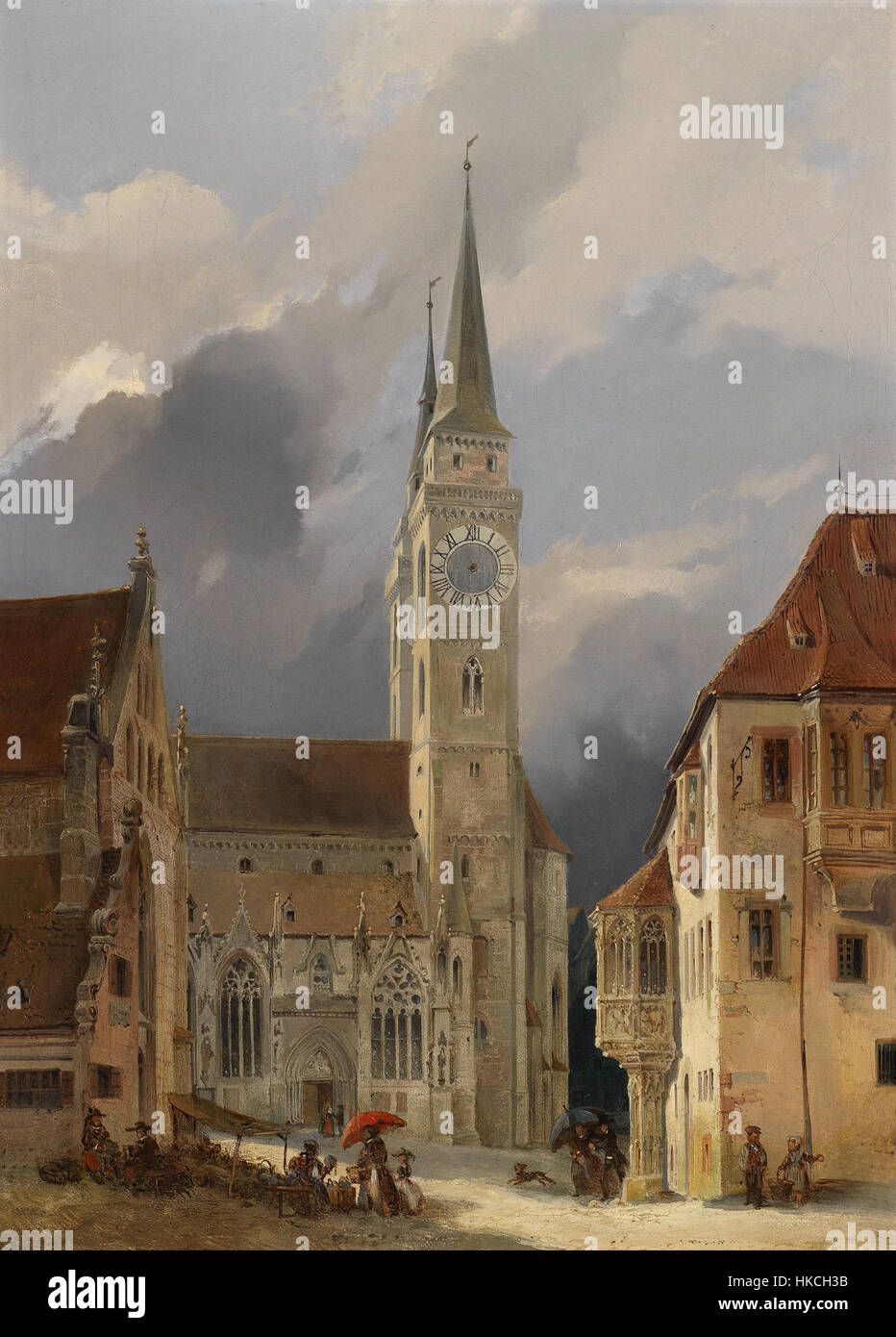 Michael Neher (circle) Marktplatz vor St Sebald Stock Photo - Alamy