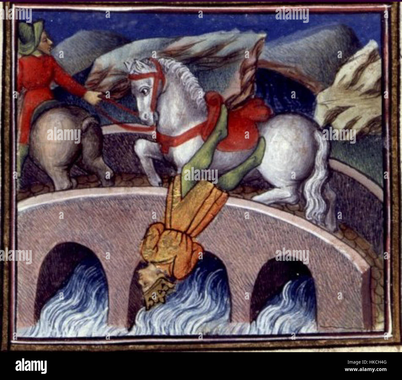 The painting titled 'Mort Henry VI' depicts the death of King Henry VI ...