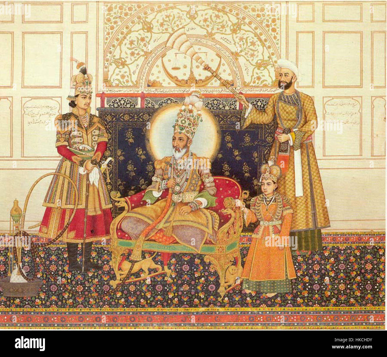 This Painting Of Emperor Bahadur Shah Ii The Last Mughal Emperor