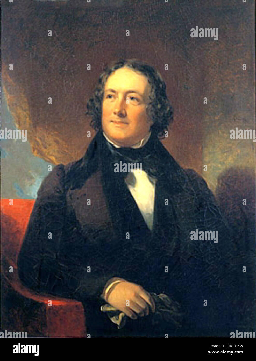 A portrait of Nicholas Biddle, painted by William Inman, showcasing the ...