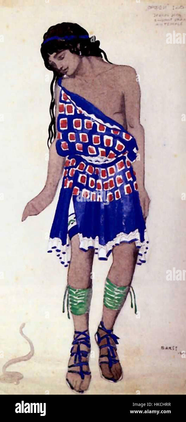 *Orpheus* by Leon Bakst is a striking illustration of the Greek ...