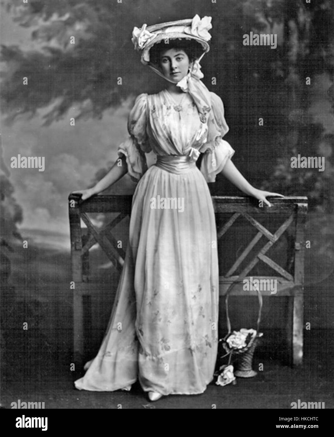 This portrait depicts Constance Edwina Cornwallis West, later known as ...