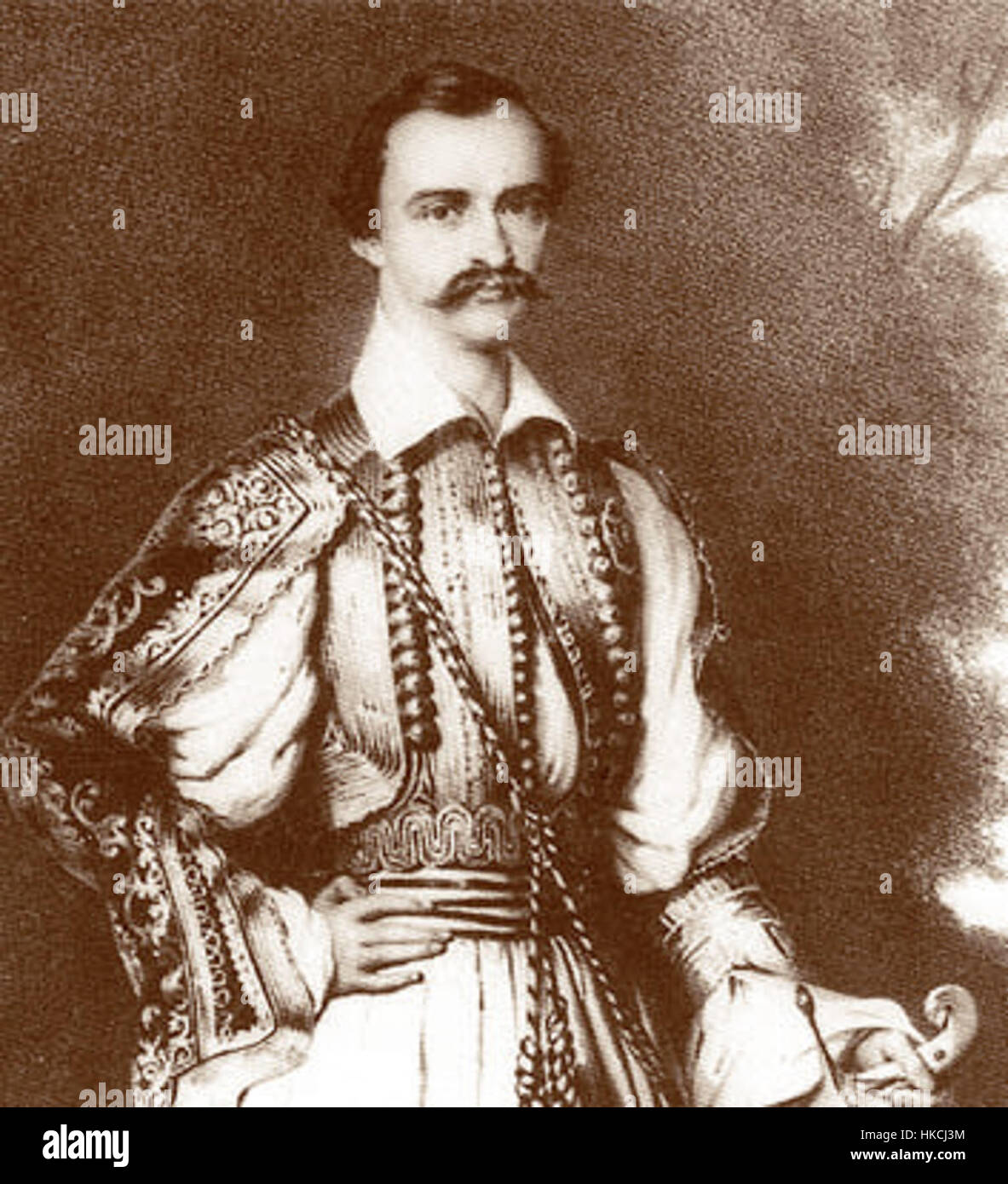 A portrait of Otto of Greece III, King of Greece, depicting the monarch ...