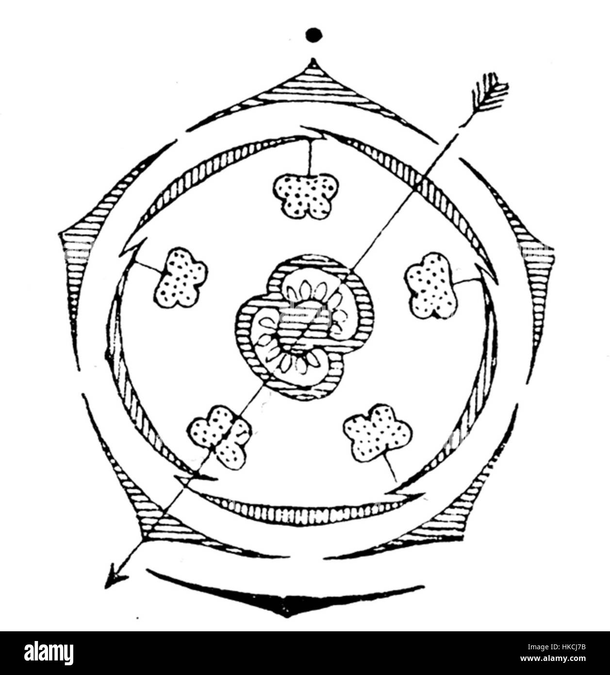 This vintage diagram illustrates the structure of the Petunia flower ...
