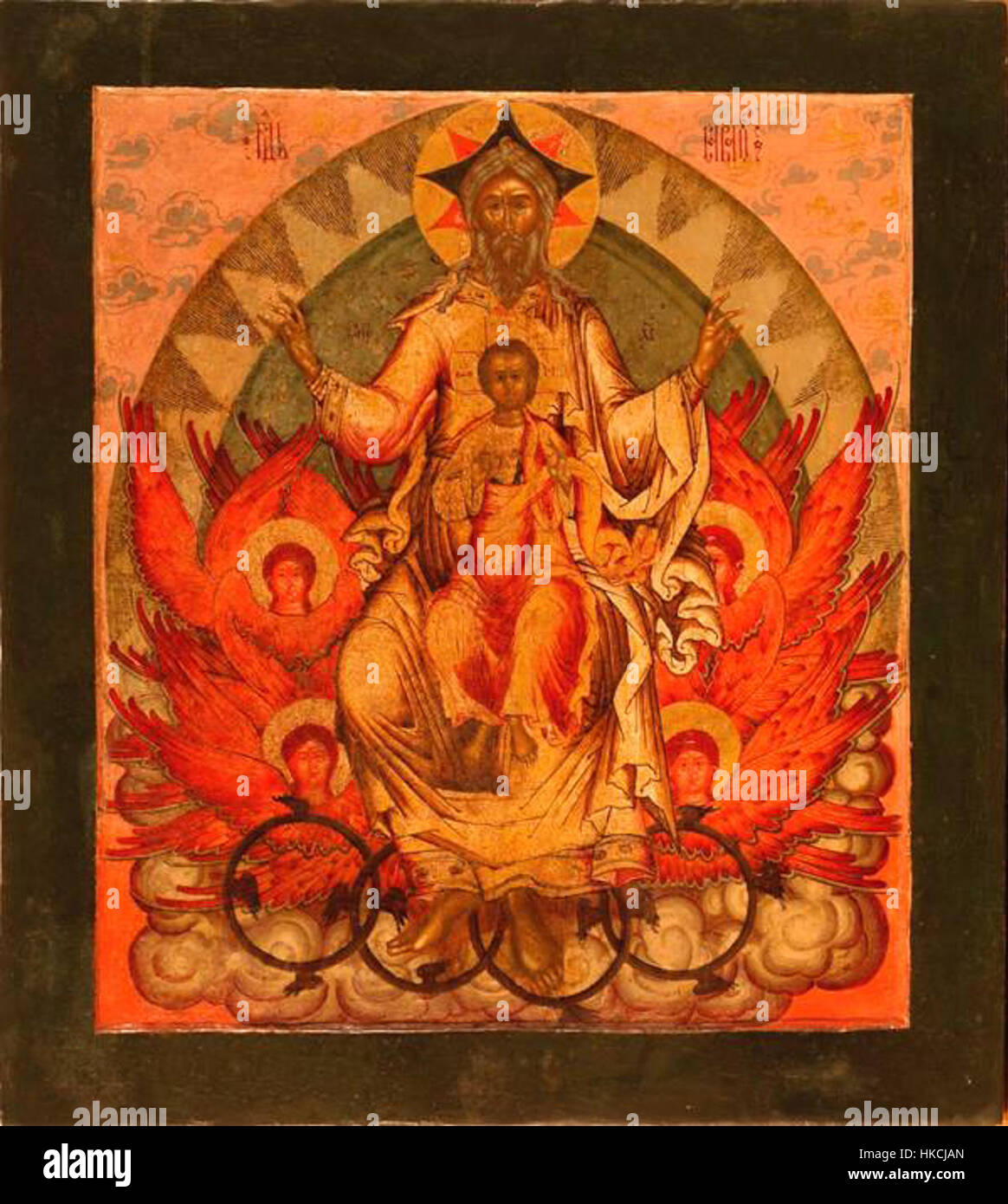 This 17th-century icon from Yaroslavl depicts the theme of paternity ...