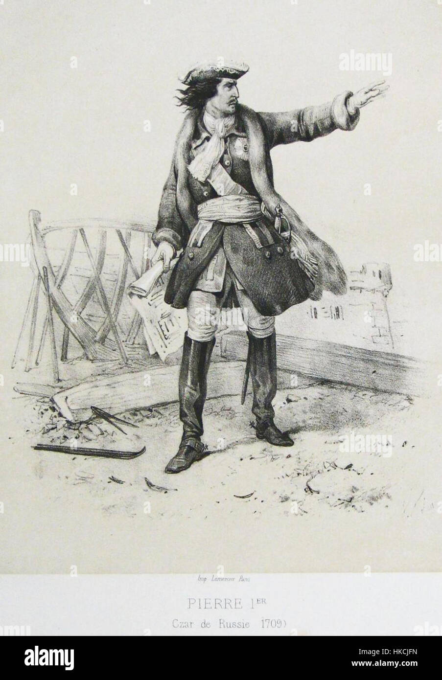 This 1709 portrait of Peter I of Russia, also known as Peter the Great ...