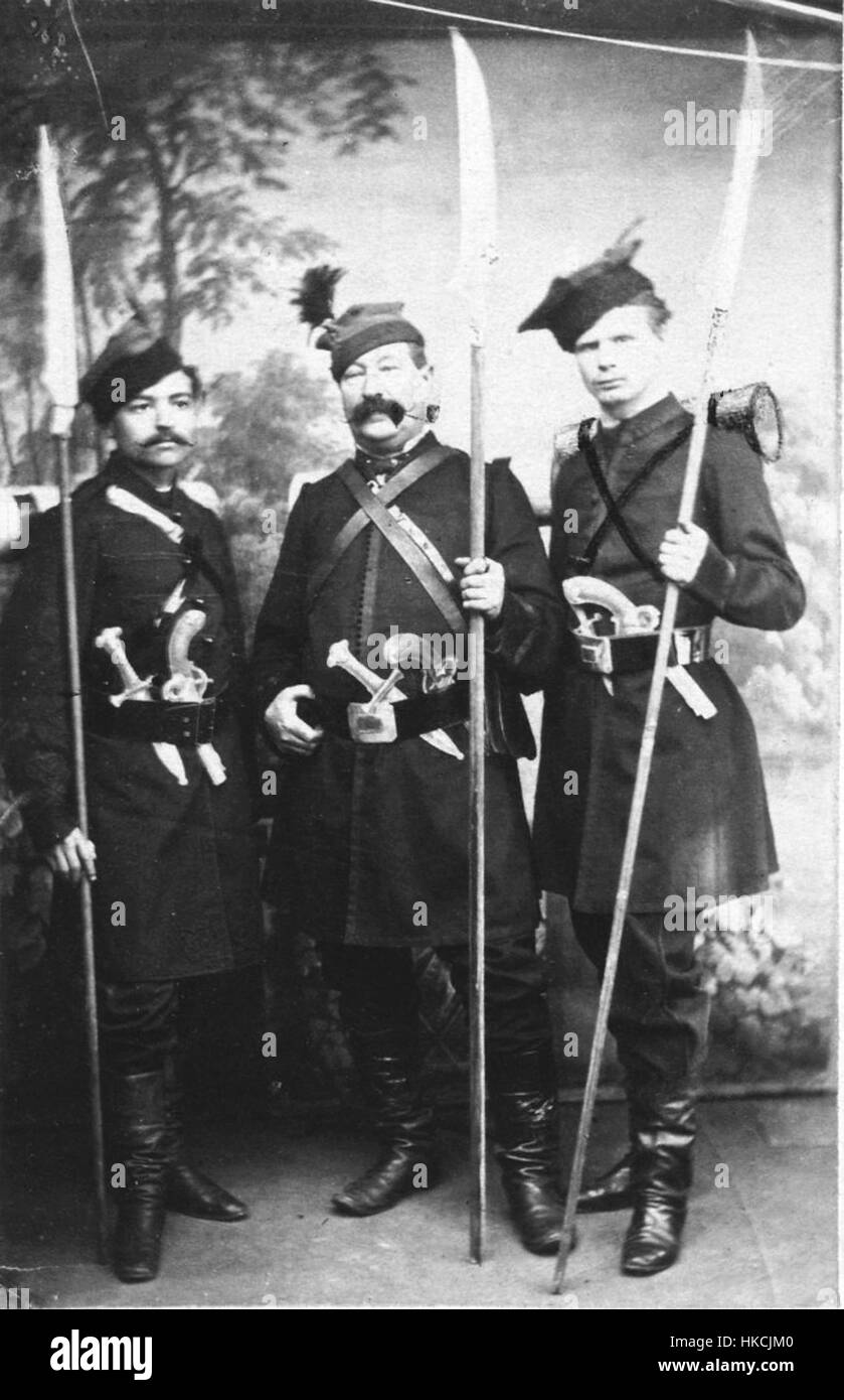 This artwork depicts Polish soldiers from the January Uprising of 1863 ...