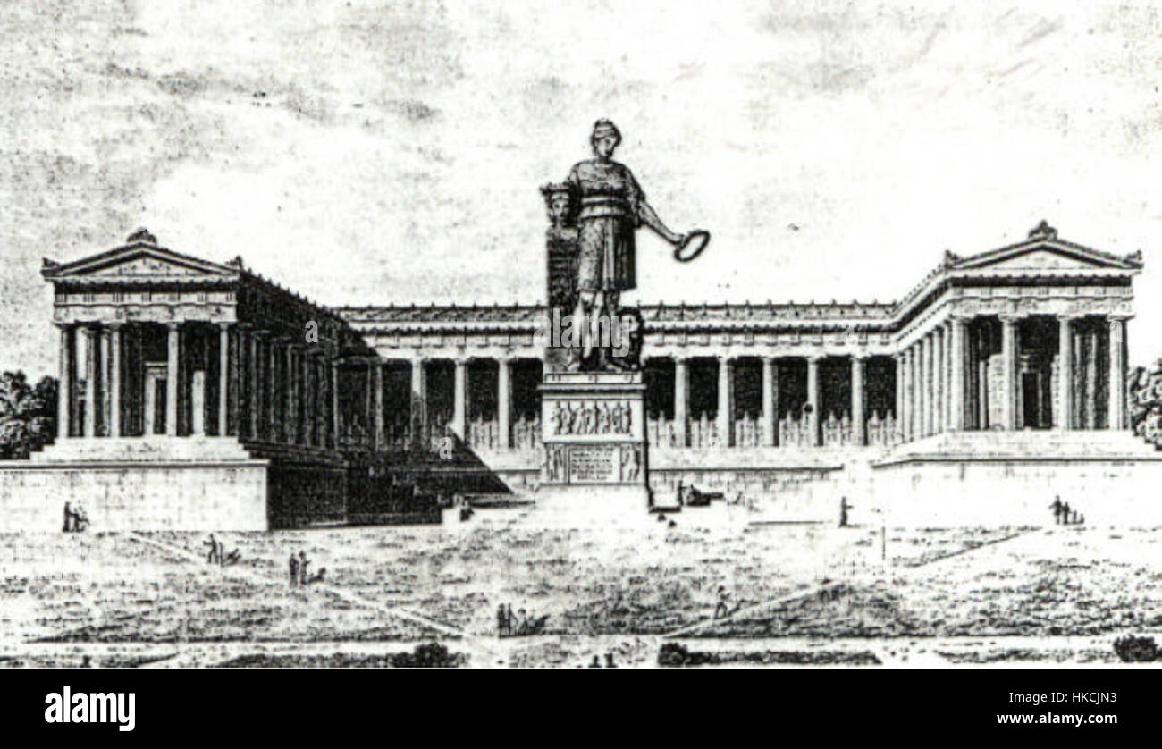This draft design by the German architect Leo von Klenze from 1834 ...