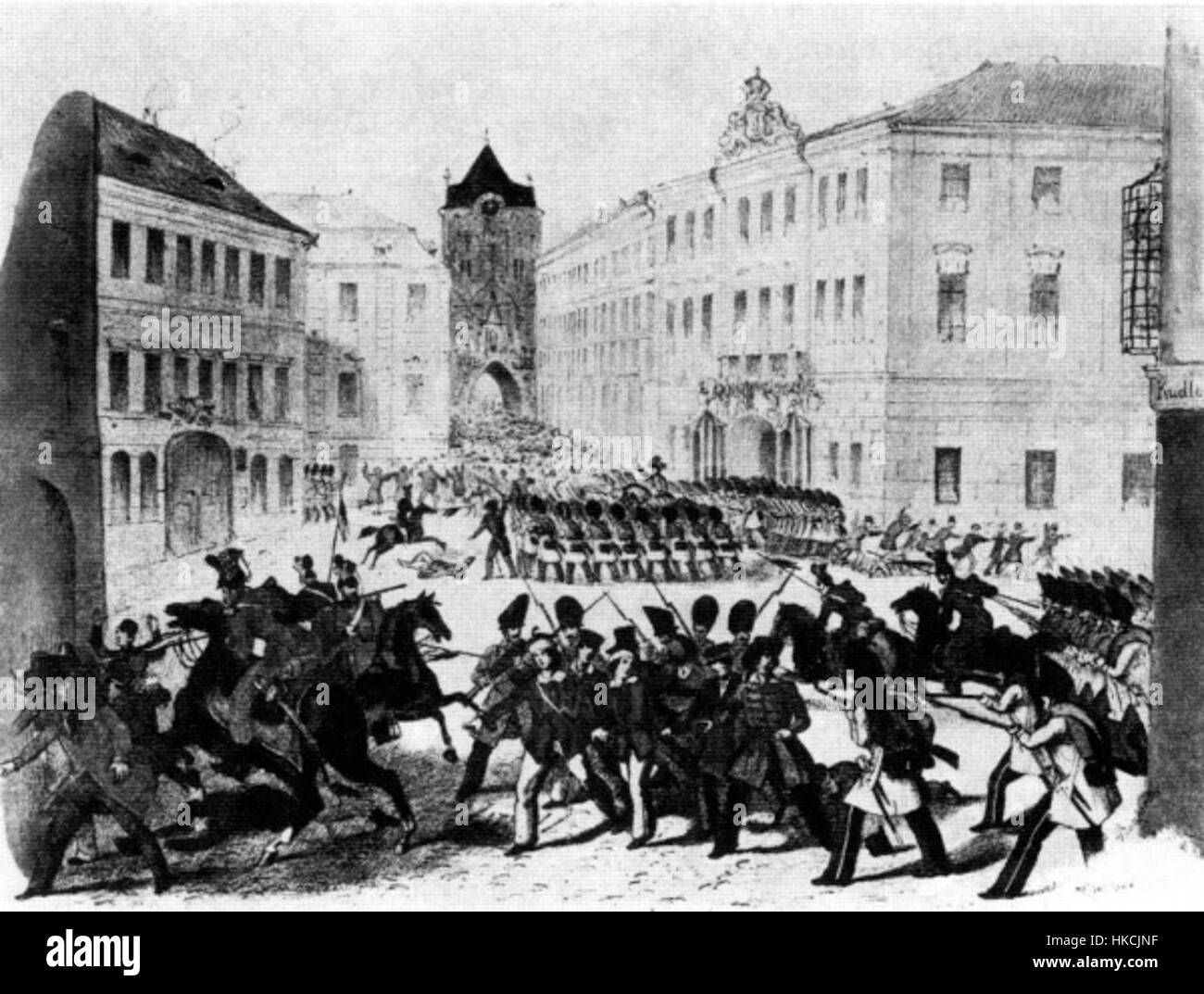*Praha Revoluce 1848* is a painting that captures the fervor of the ...