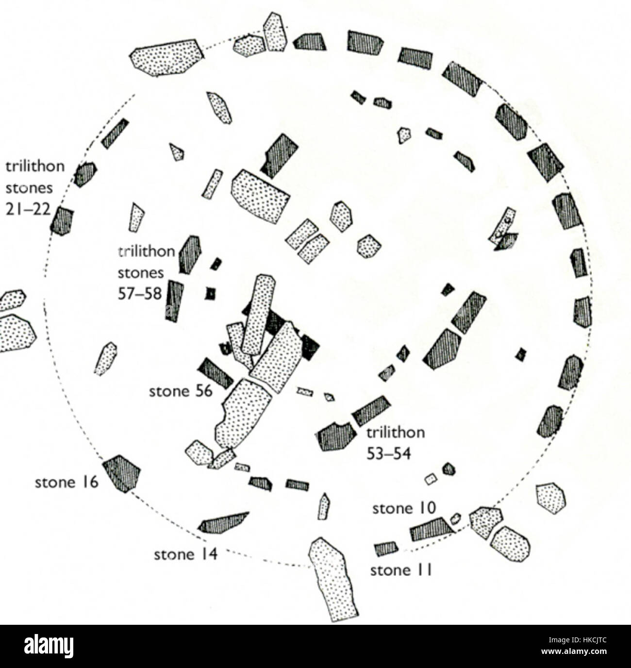 This 18th-century plan, dated 17401, depicts the arrangement of stones ...