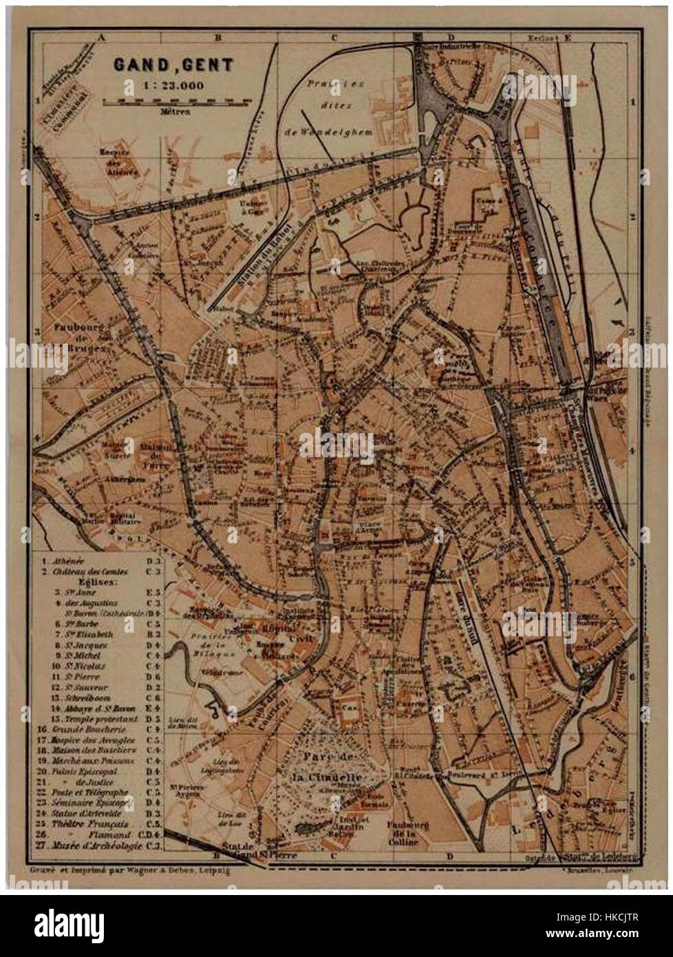 â€˜Plattegrond 1905 Gentâ€™ is a detailed map of the city of Ghent from ...
