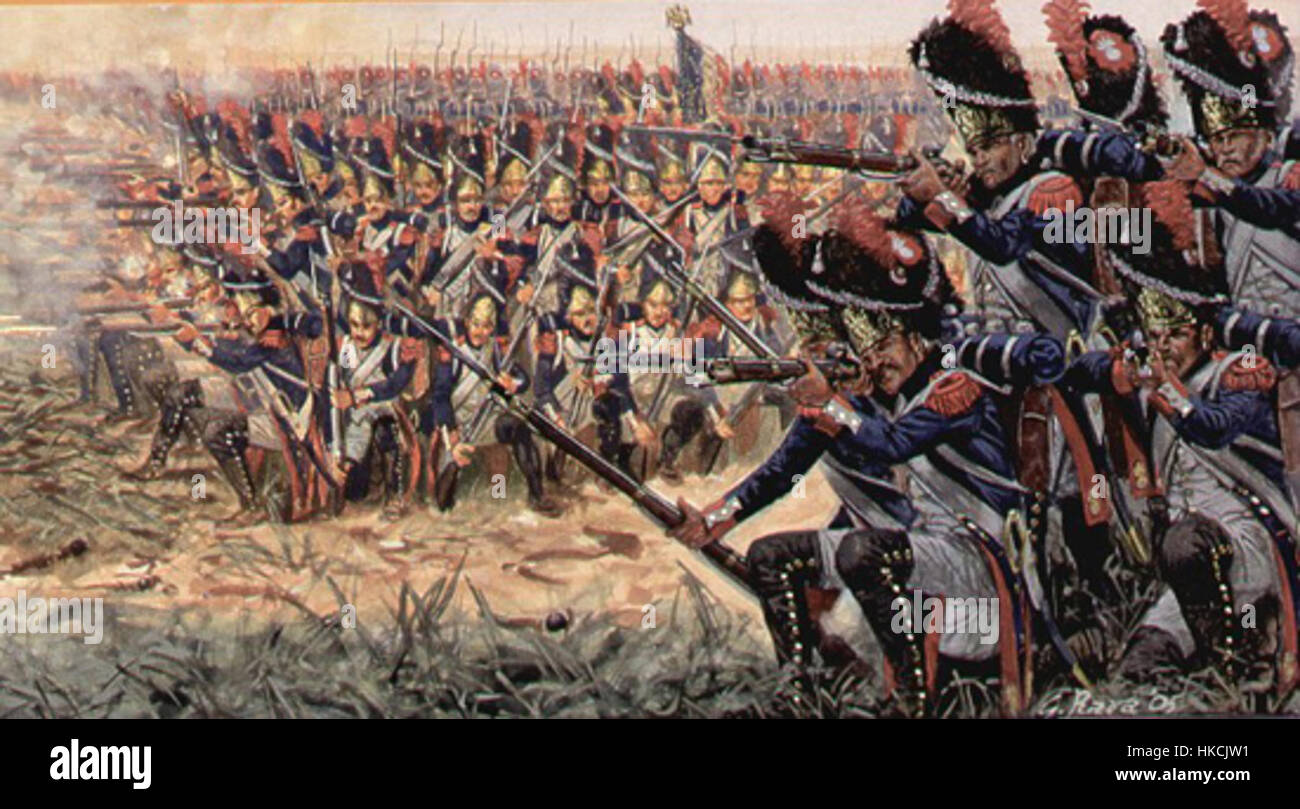 Infantry Square is depicted in this artwork, showcasing a historical ...