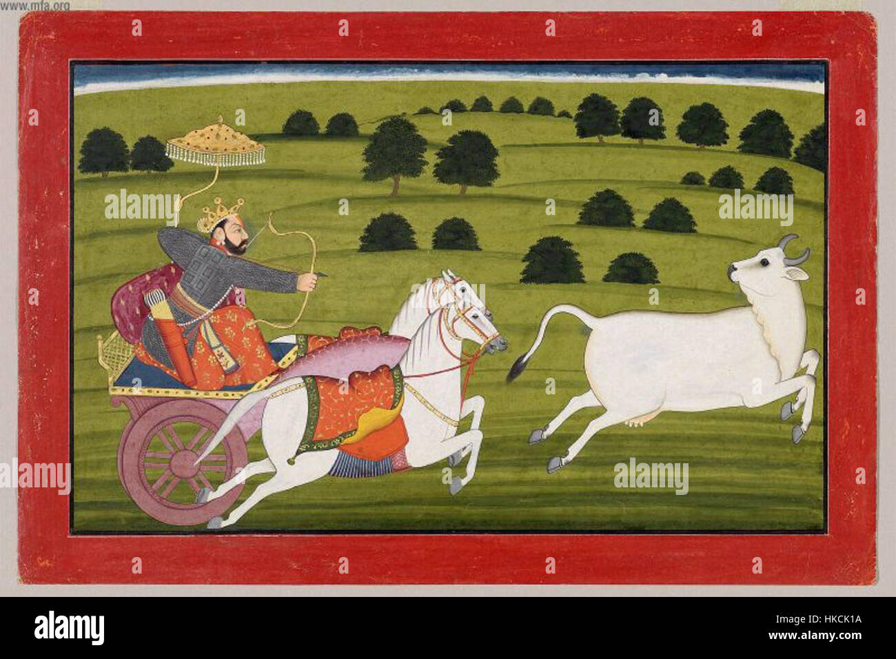 This artwork titled 'Prithu' depicts the figure of Prithu, a legendary ...