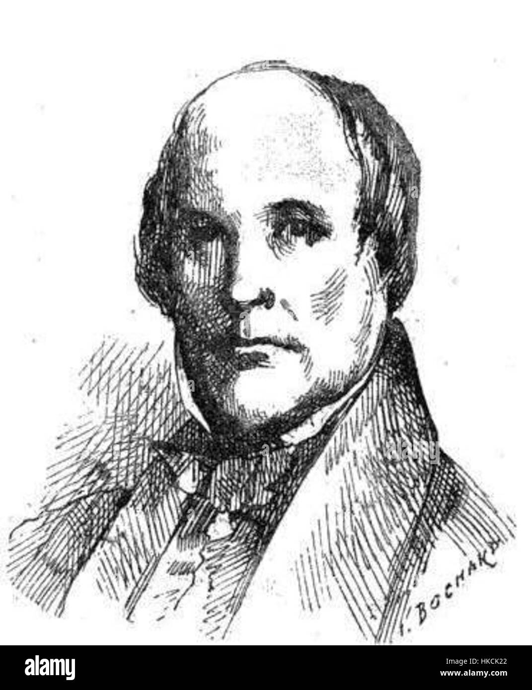 An oil painting of Edgar Quinet by Bochard. The portrait captures the intellectual and ...