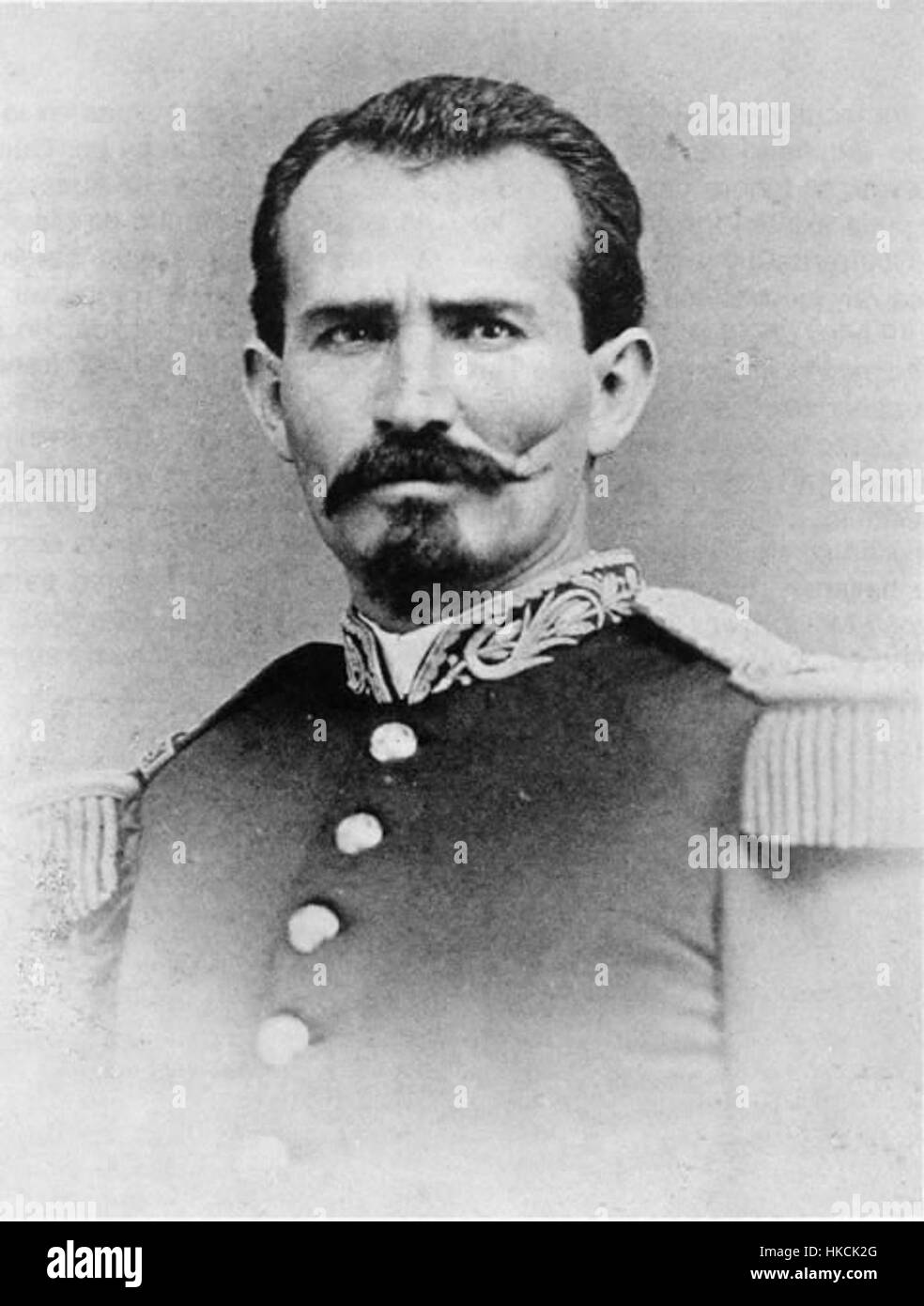 A historical portrait of President Manuel Gonzalez, who served as the ...