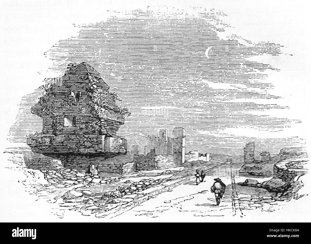 This 1860 painting by Liddell captures the historic Appian Way in Rome ...