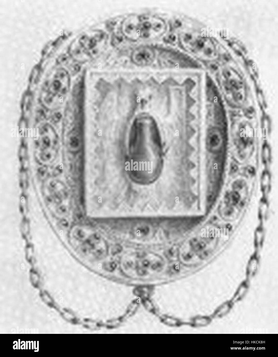 This reliquary, known as 'Reliquaire Ancienne de la Sainte Ampoule ...