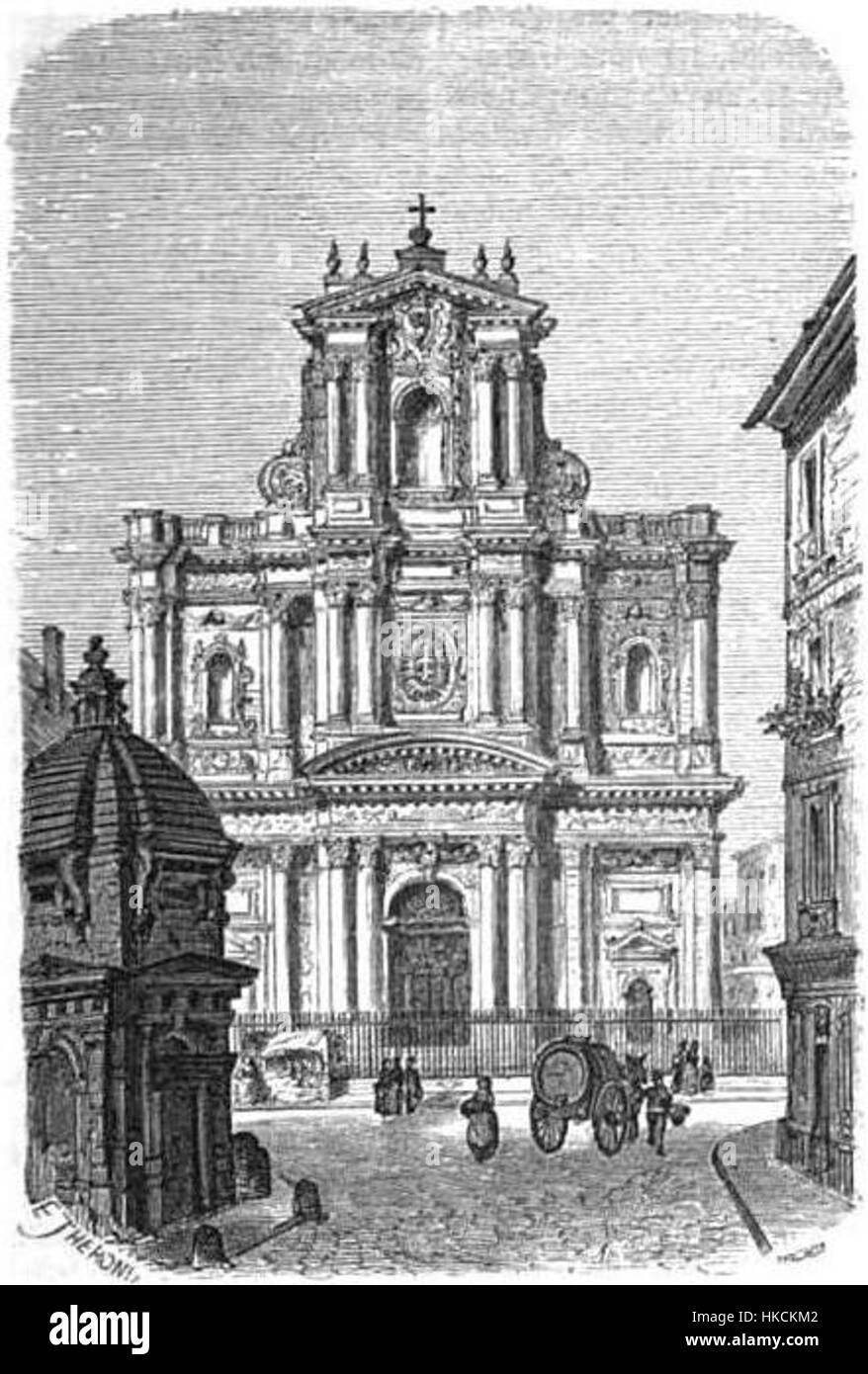 An 1855 painting titled *Saint Paul Saint Louis*, depicting the ...