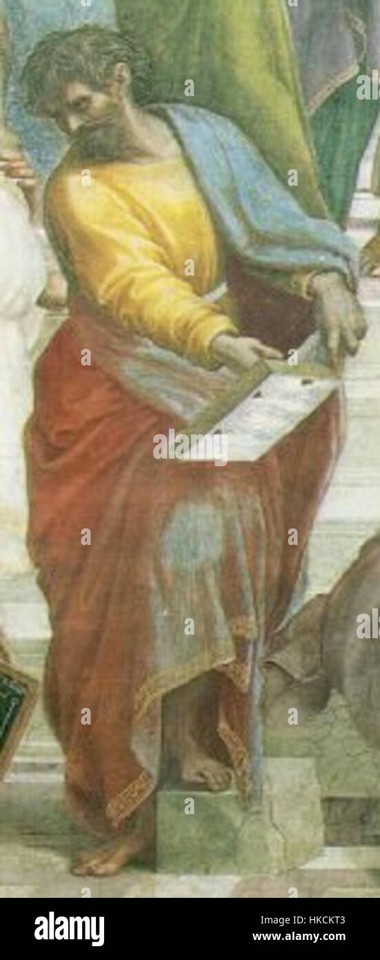 This painting, attributed to Raphael Sanzio, depicts Parmenides, the ...