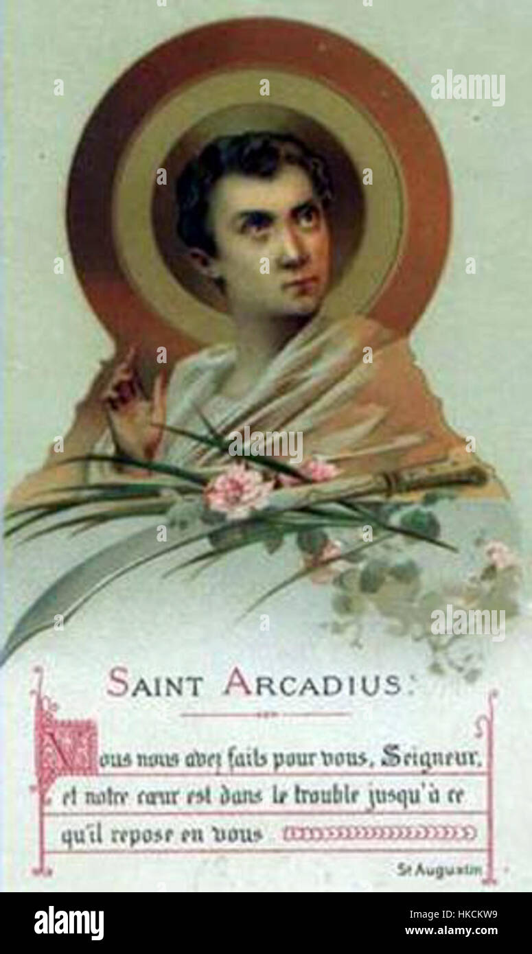 This painting of Saint Arcadius, a 4th-century Christian martyr and ...