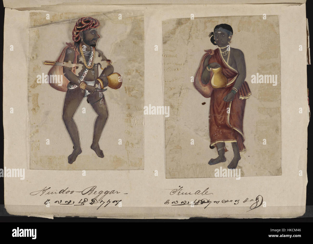 A collection of 72 artistic depictions showcasing various caste groups ...