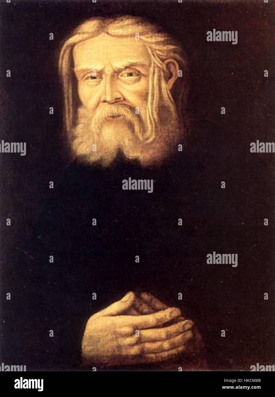This portrait depicts Seraphim of Sarov, one of the most venerated ...