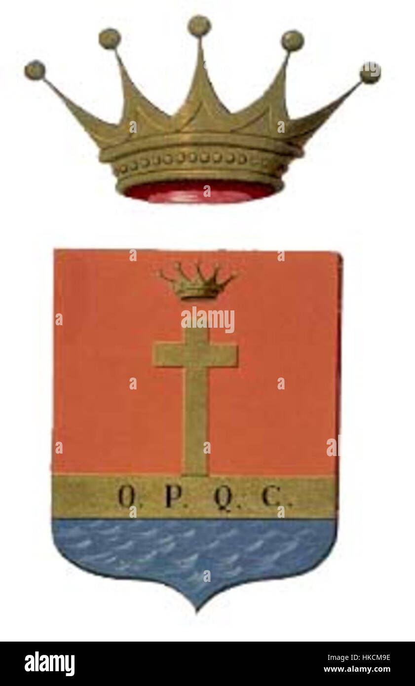 This artwork depicts the coat of arms (stemma) of Santa Maria Capua ...