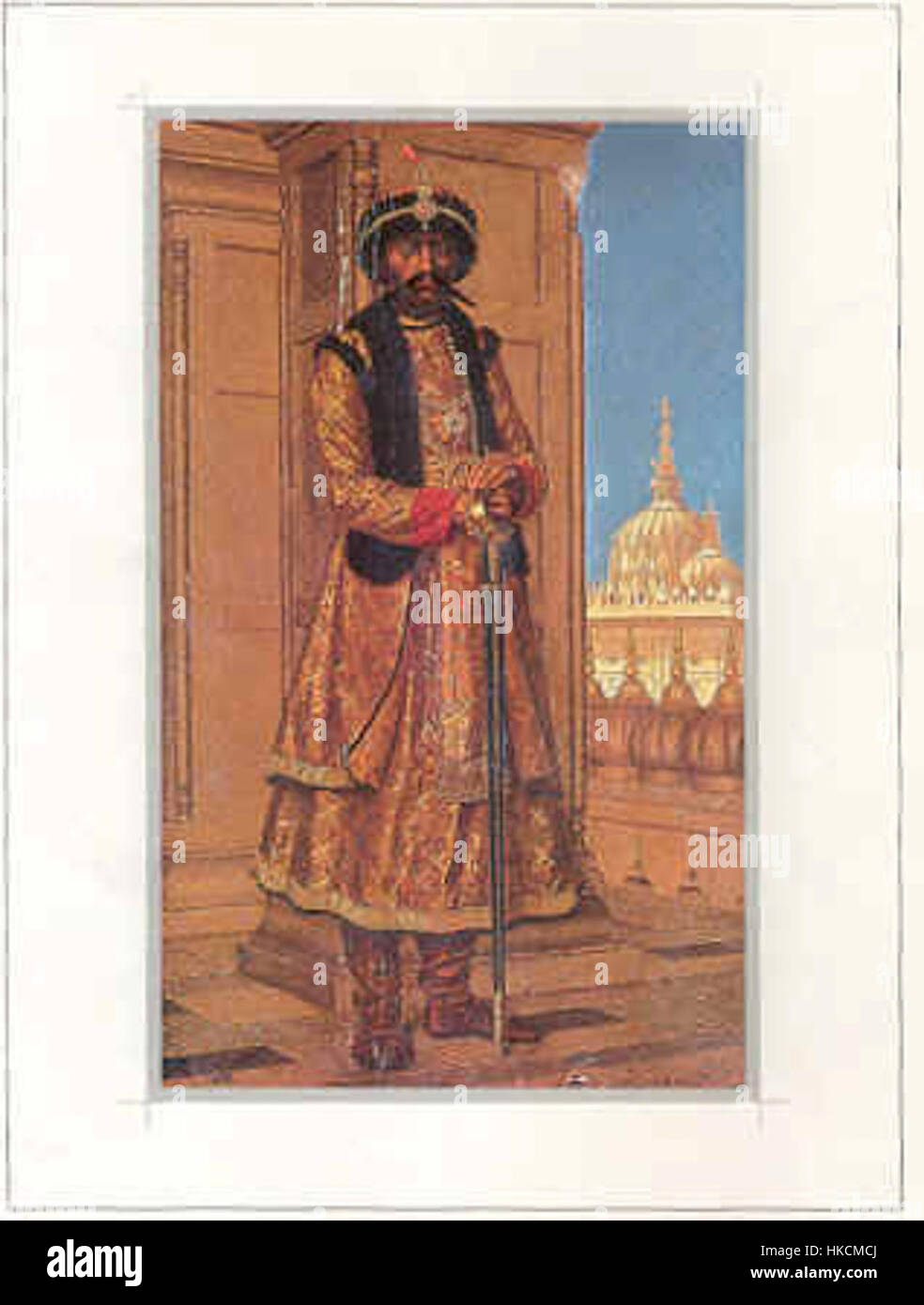 This historical painting of Shuja ud Daula, a prominent ruler in the ...