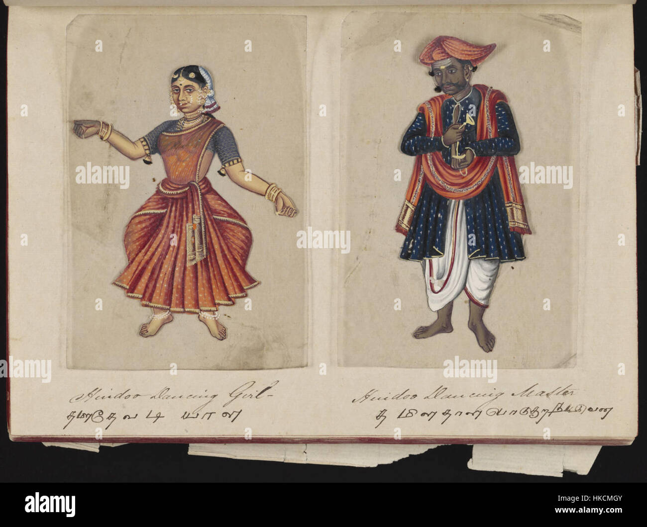 This artwork presents an ethnographic depiction of various castes in ...