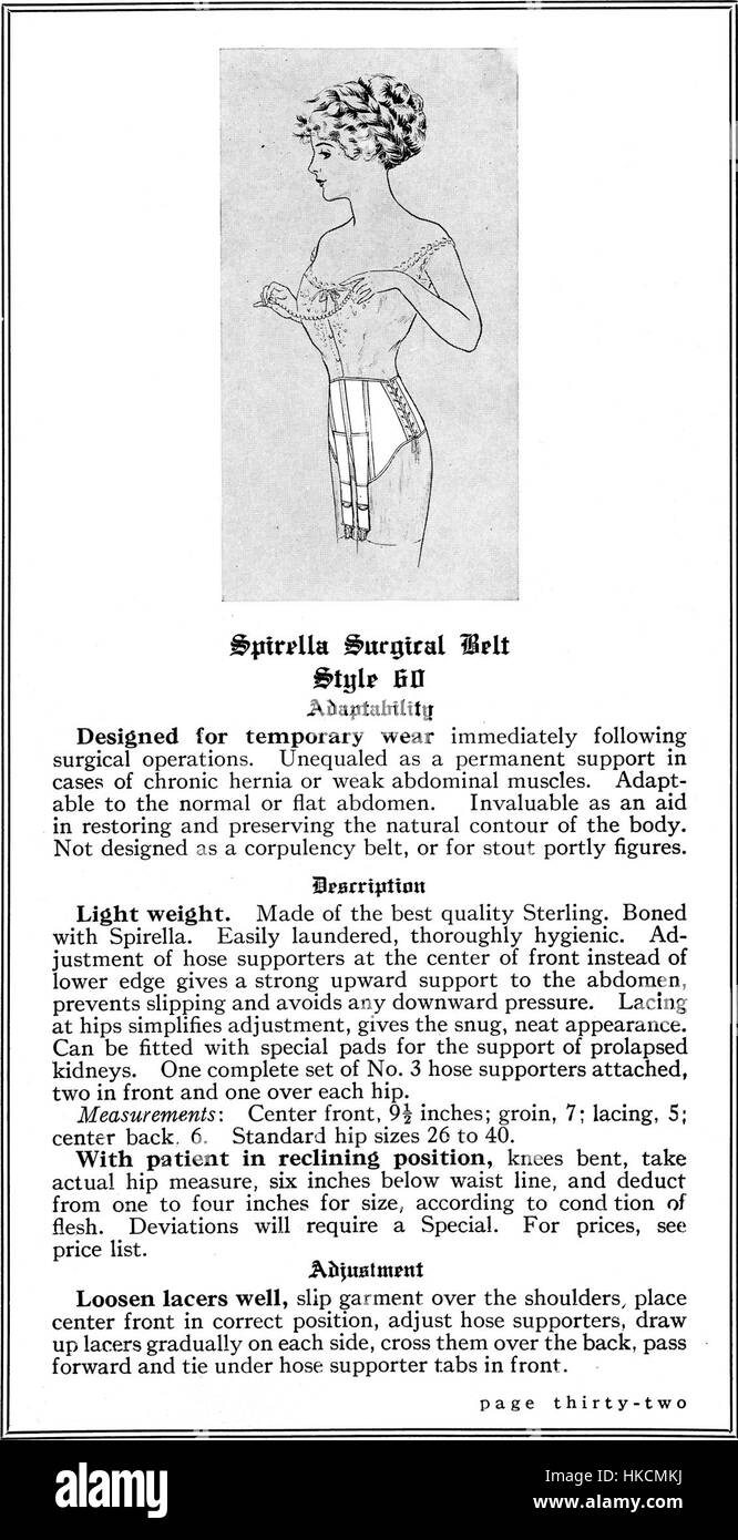 The 'Spirella Accessories' page from 1913 showcases vintage fashion ...