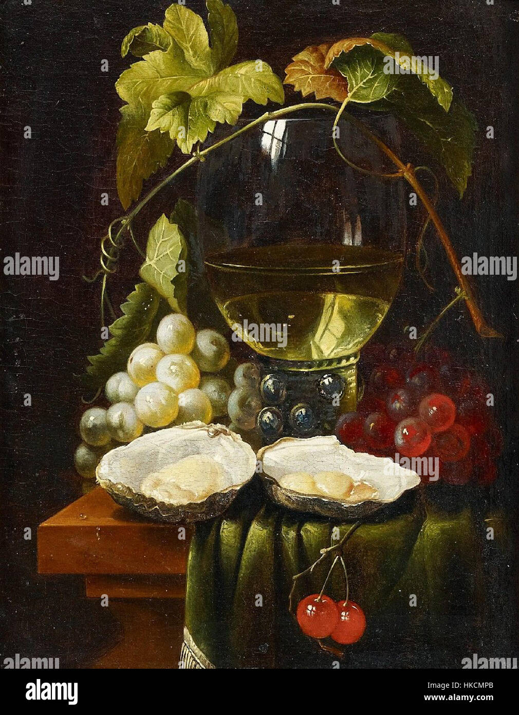 This Dutch still life painting from the 19th century features a ...