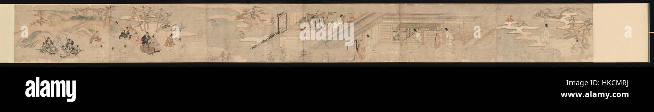 The 'Sumiyoshi Monogatari Emaki' is a traditional Japanese illustrated ...