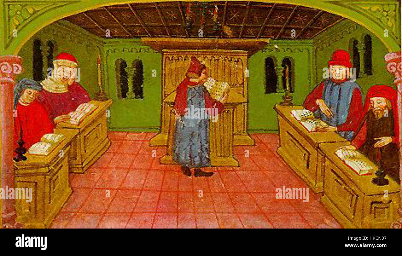 This 15th-century painting represents the architectural features of an ...