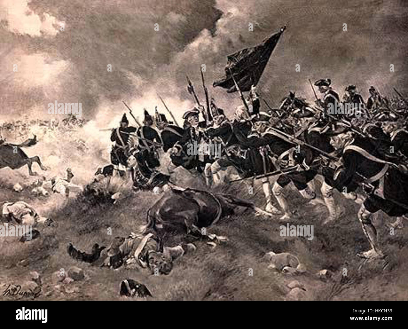 The Battle of Dettingen, fought in 1743, was the last battle in which a ...