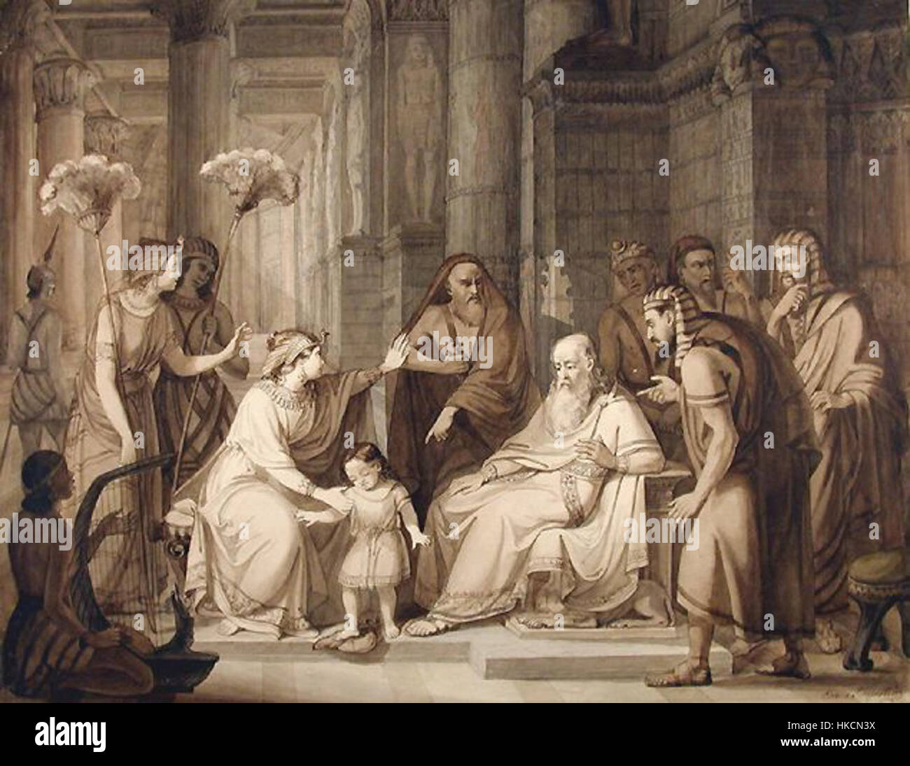 'Moses Trampling on Pharaoh's Crown' by Tempestini depicts the biblical ...