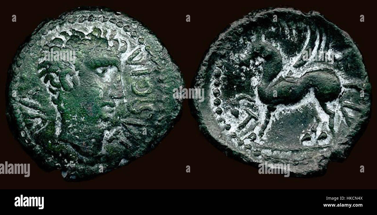 This ancient Celtic coin from the reign of Tasciovanus features ...