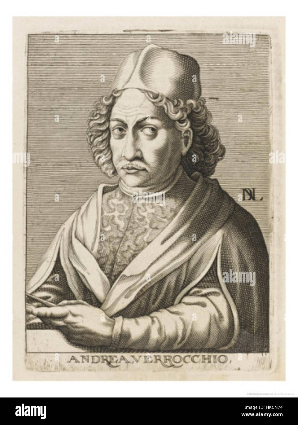 The Portrait of Verrocchio, attributed to the renowned Italian ...