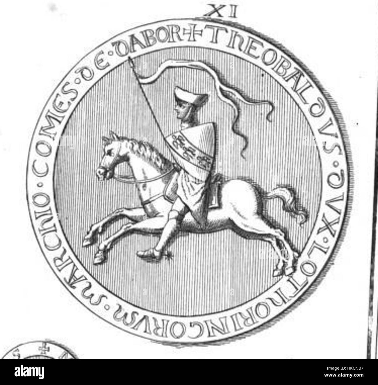 This portrait shows Theobald I, Duke of Lorraine, a 12th-century ...