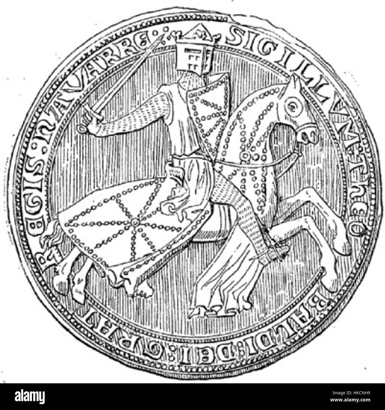 This historical portrait of Theobald II of Navarre, a medieval ruler ...