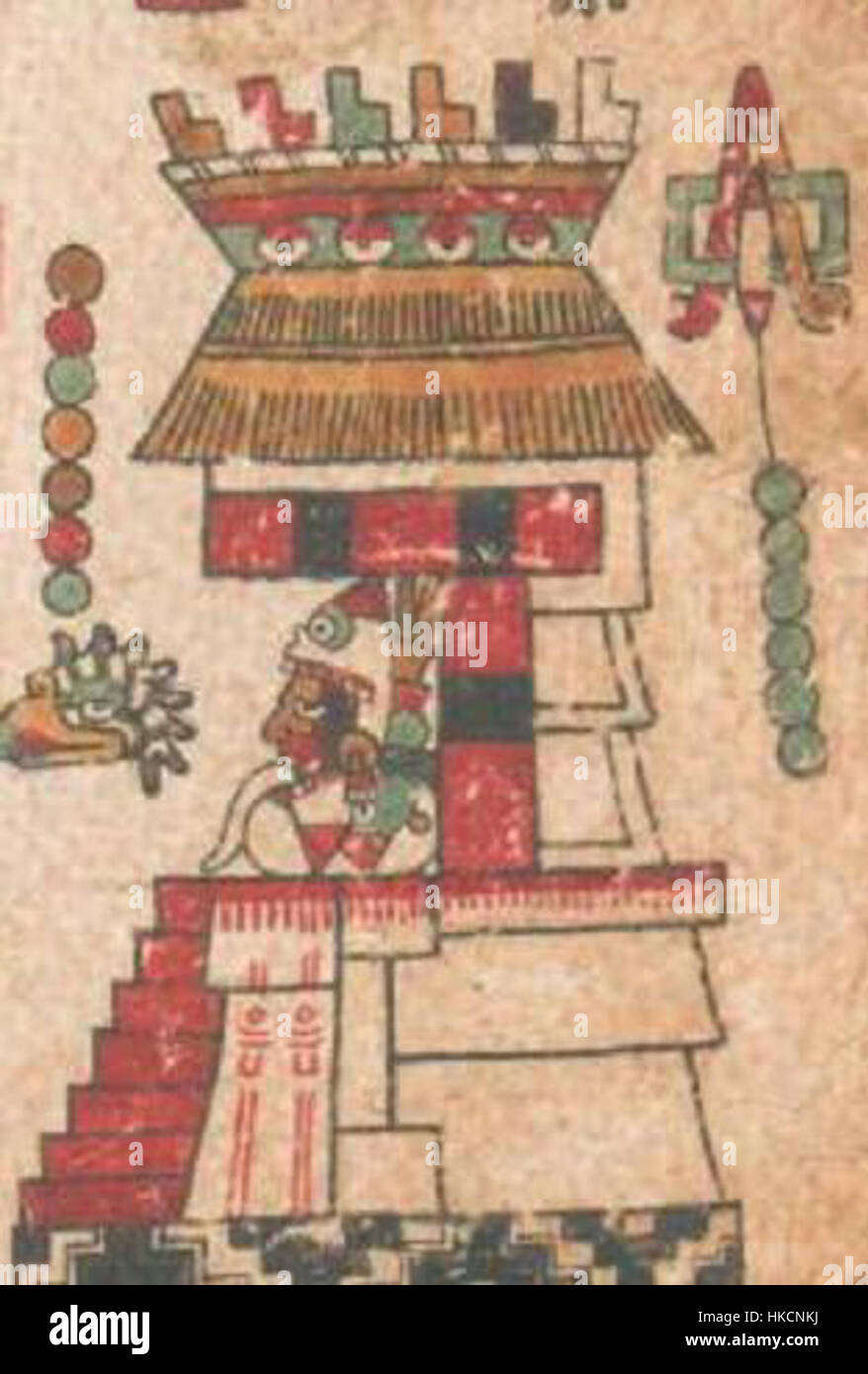 'Tilantongo' represents a scene from the Mixtec culture of pre ...