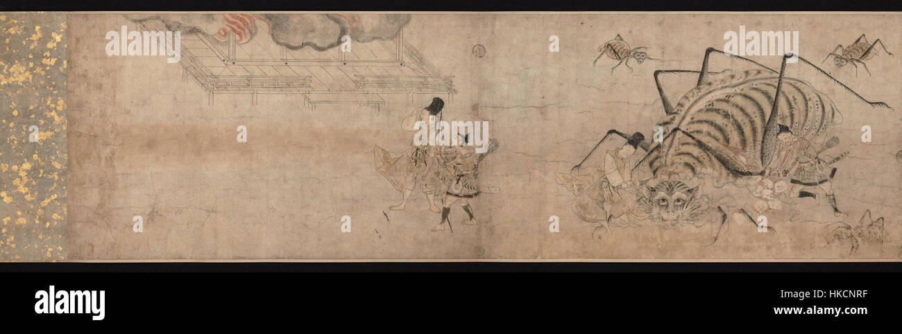 The 'Tsuchigumo no soshi emaki' is a Japanese handscroll painting ...