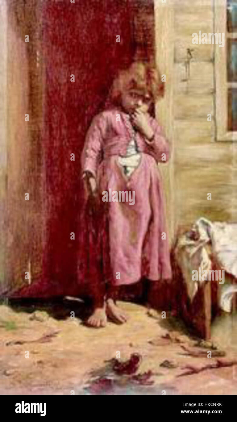 The painting by Wincenty Trojanowski, titled 'Sierotka' (The Orphan ...