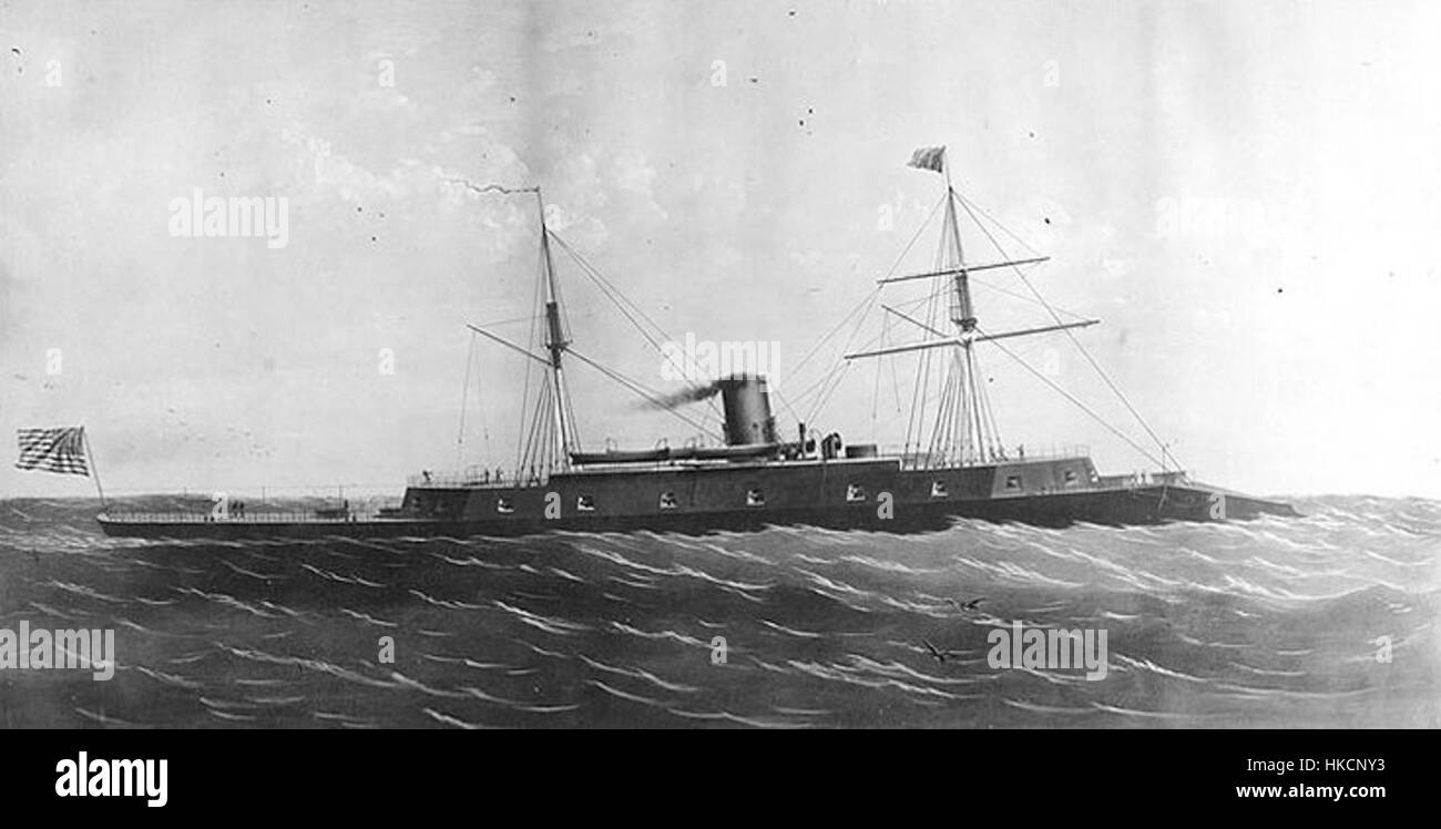 The USS Dunderberg, an ironclad warship from the 19th century, played a ...