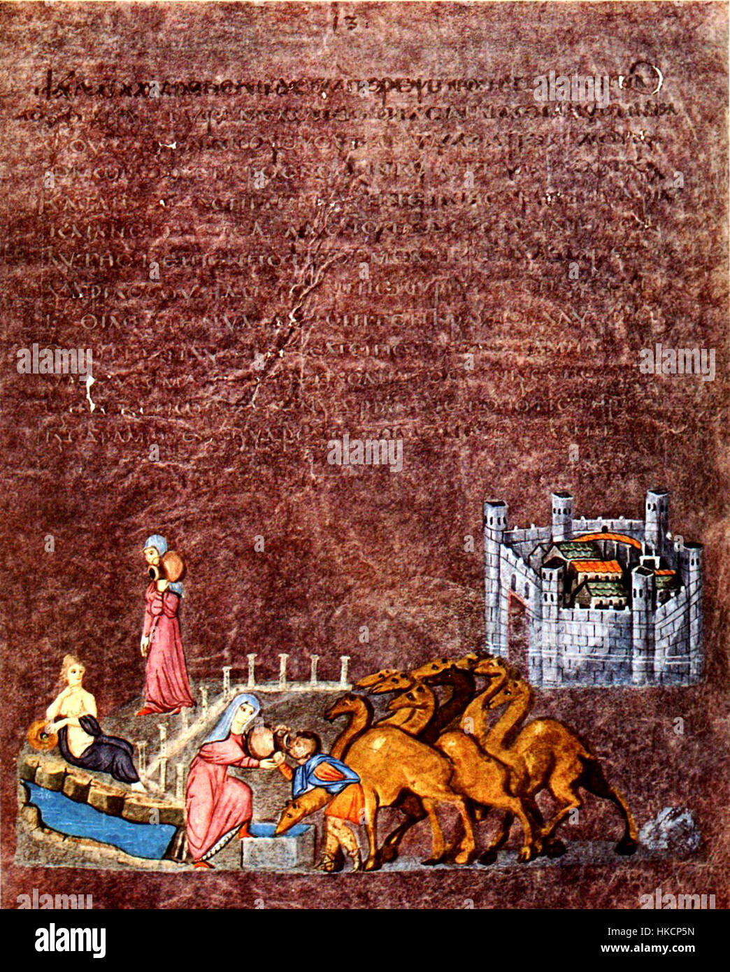 This historical artwork from the Vienna Genesis series depicts the ...