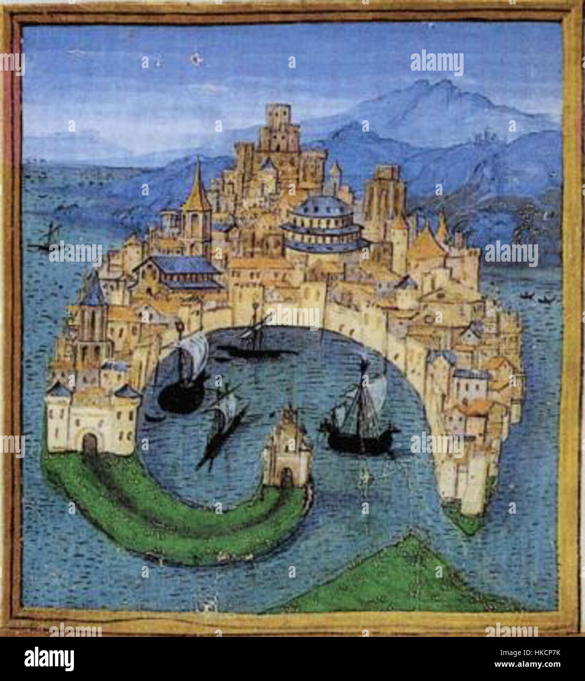 'Veduta di Messina' is a 16th-century Italian painting that presents a ...