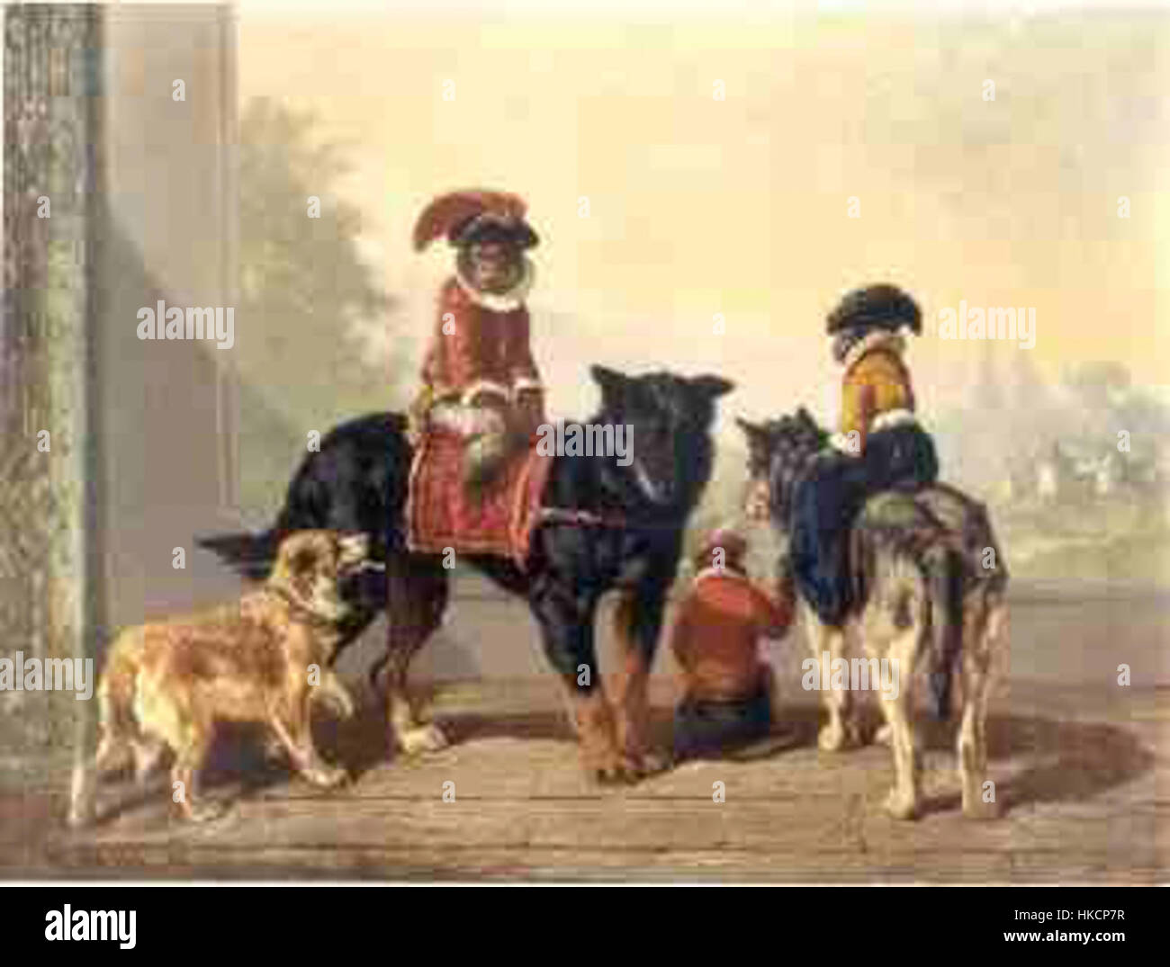 'Vos The Fox' is a painting by an unknown artist, likely from the 19th ...