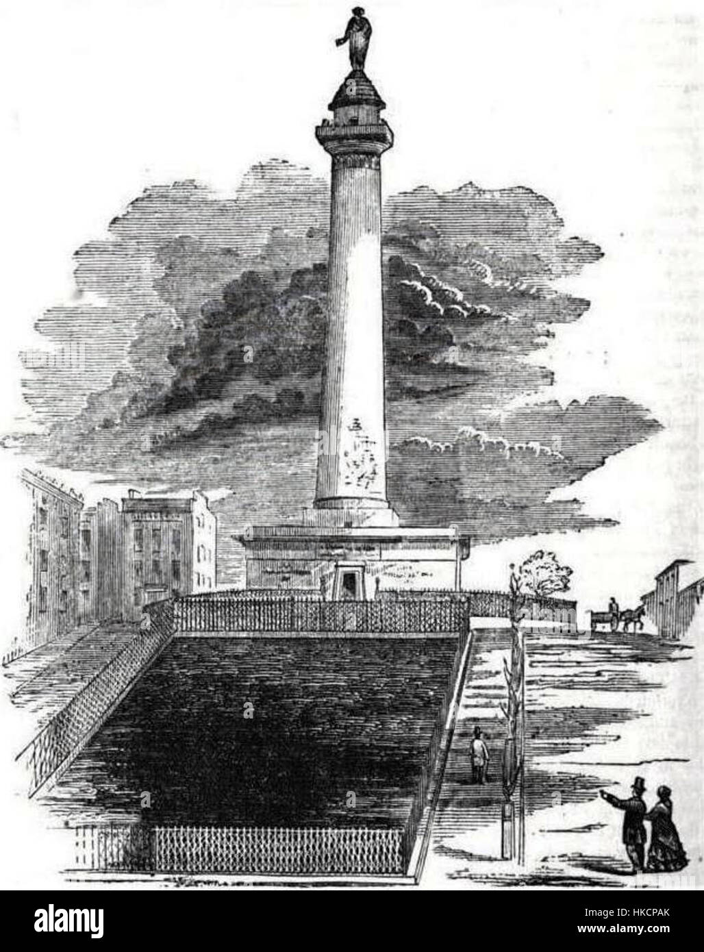The Washington Monument, painted in 1867, showcases the iconic ...