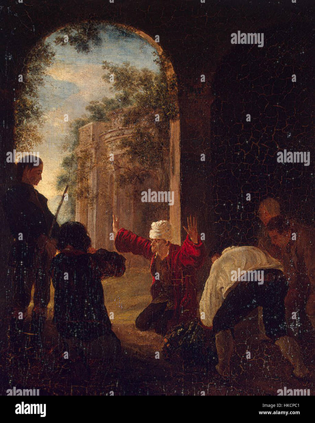 This painting depicts Voltaire, the famous French philosopher, on a ...