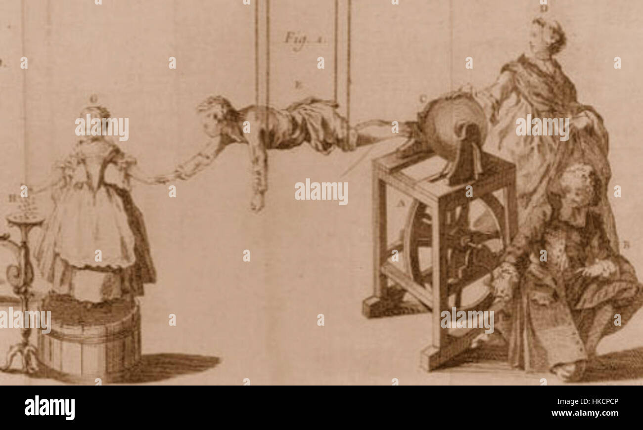 This artwork depicts a historical experiment conducted by James Watt ...