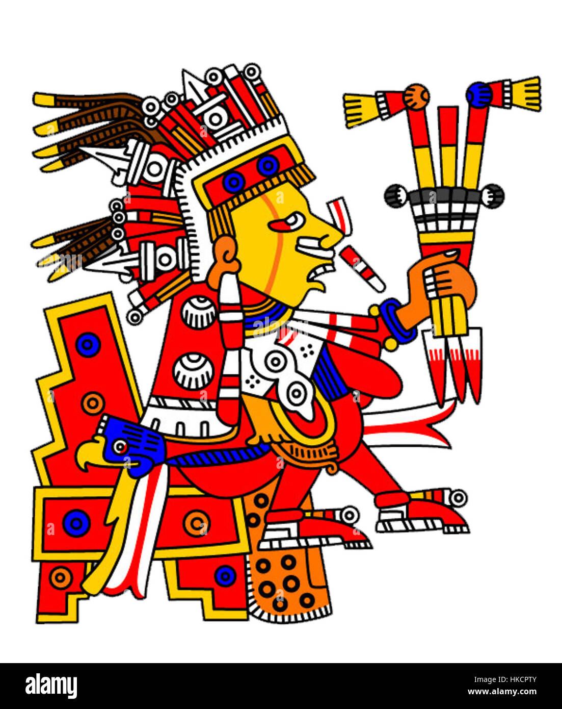 'Xipetotec V' is a painting depicting the Aztec god Xipe Totec, known ...